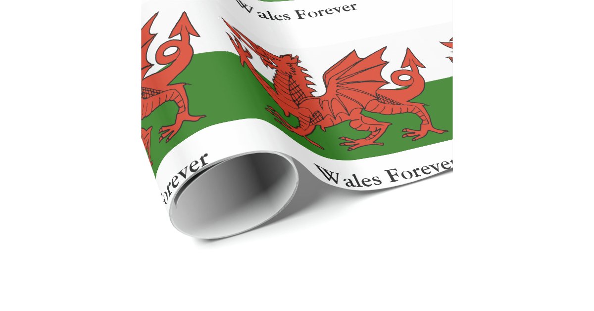 Welsh Flag Wrapping Paper | Zazzle