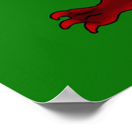 Welsh Poem Poster - Print Welsh Dragon | Zazzle