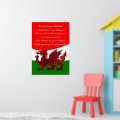 Welsh Poem Poster - Print Welsh Dragon | Zazzle
