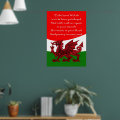 Welsh Poem Poster - Print Welsh Dragon | Zazzle