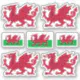 Welsh symbols / coat of arms and flag sticker | Zazzle