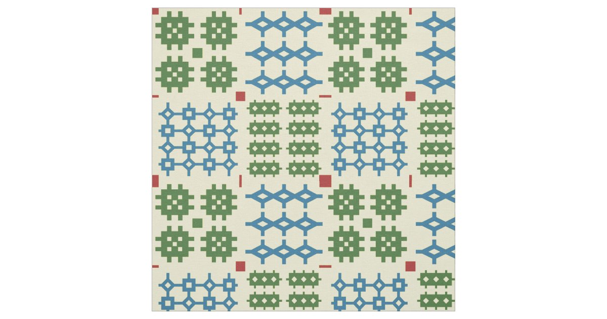 Welsh Tapestry Pattern, Carthen Cymreig Cymraeg Fabric | Zazzle