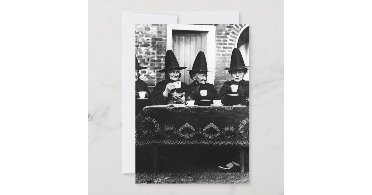 Welsh Witches - Tea Party Vintage Invitation | Zazzle