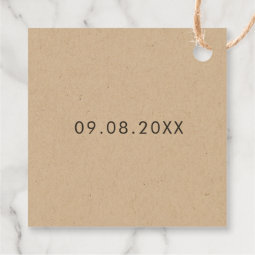 We're Adding S'more Love to Our Family Tags, Kraft Favor Tags | Zazzle