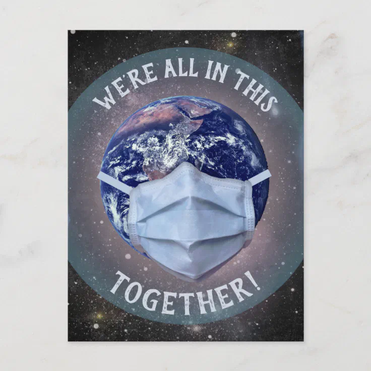 We're all in this Together! Postcard | Zazzle