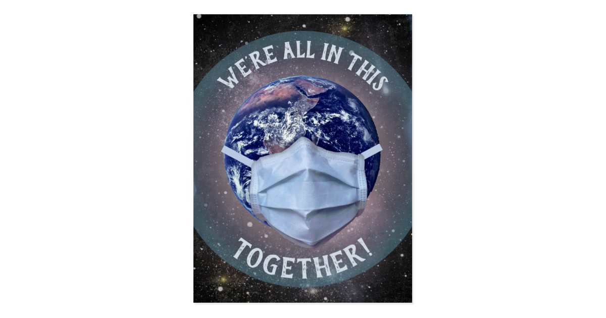 We're all in this Together! Postcard | Zazzle.com