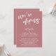We're Eloping Simple Dusty Rose Handwriting Script Invitation | Zazzle