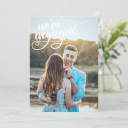 We're Engaged Engagement Announcement | Zazzle