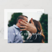 We're Engaged Engagement Announcement Postcard | Zazzle