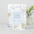 Were Expecting Blue and Gold Foliage Pregnancy Announcement | Zazzle