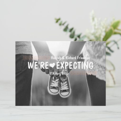 We're Expecting Pregnancy Photo Announcement | Zazzle