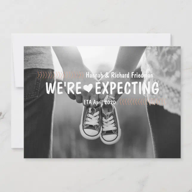 We're Expecting Pregnancy Photo Announcement | Zazzle