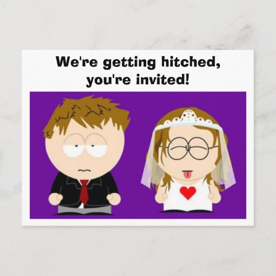 We're getting hitched Postcard - Blank | Zazzle.com