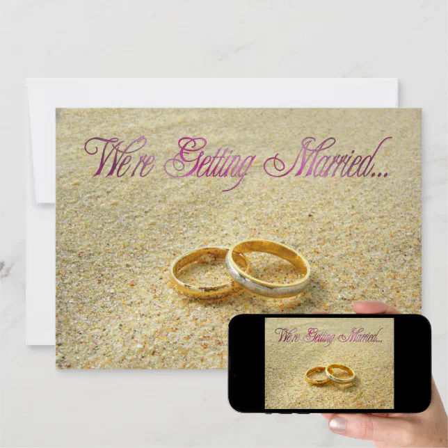 We're Getting Married Wedding Invitation | Zazzle