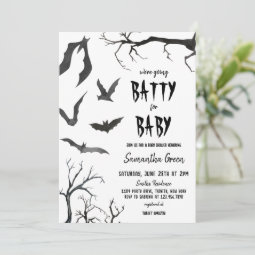We're Going Batty for Baby Shower Invitation | Zazzle