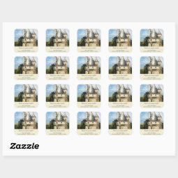 We're in a New Castle Custom New Address Square Sticker | Zazzle