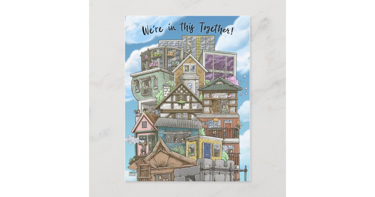 We're in This Together (Coronavirus) Postcard | Zazzle
