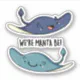 We're Manta Be Funny Manta Ray Pun Sticker | Zazzle