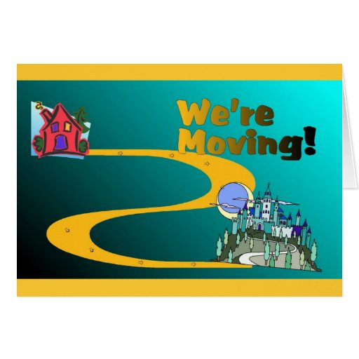We're Moving Card | Zazzle