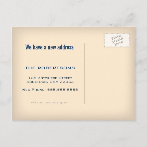 We're On the Move Retro Change of Address Postcard | Zazzle
