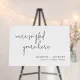 We're So Glad You're Here Simple Wedding Welcome Foam Board | Zazzle