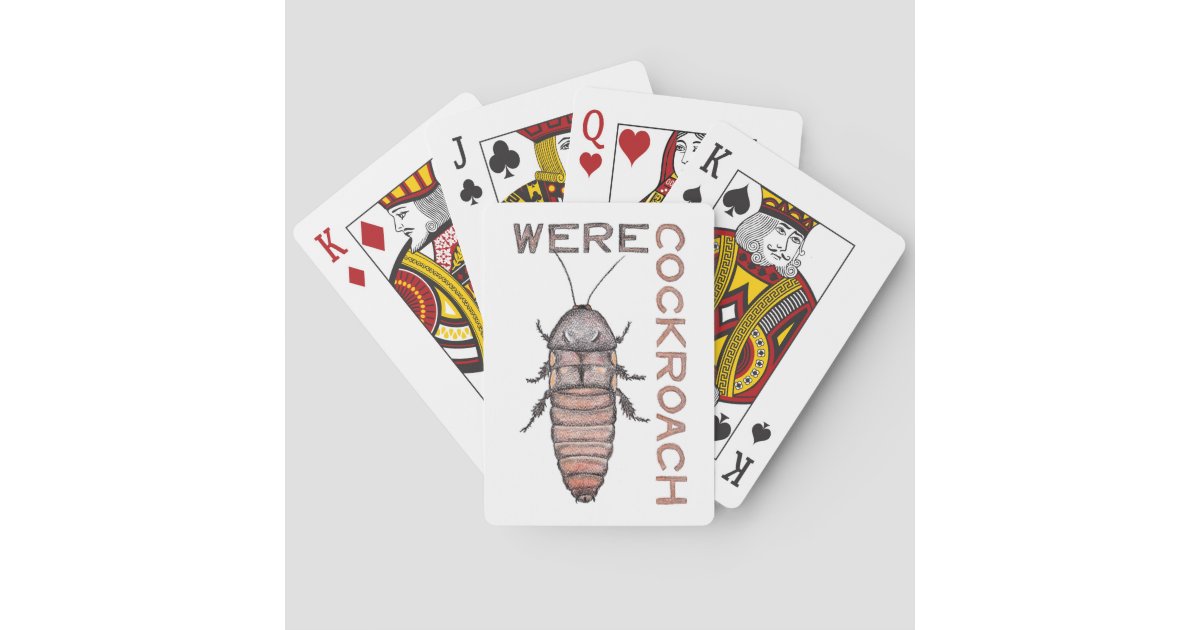 Werecockroach Playing Cards | Zazzle