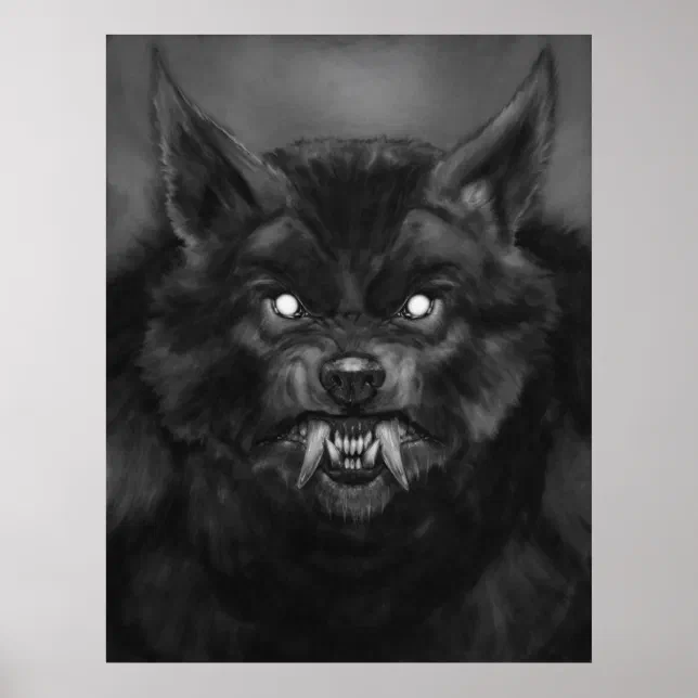 'Werewolf face' Posters | Zazzle