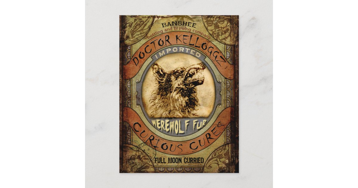 Werewolf Fur Postcard | Zazzle