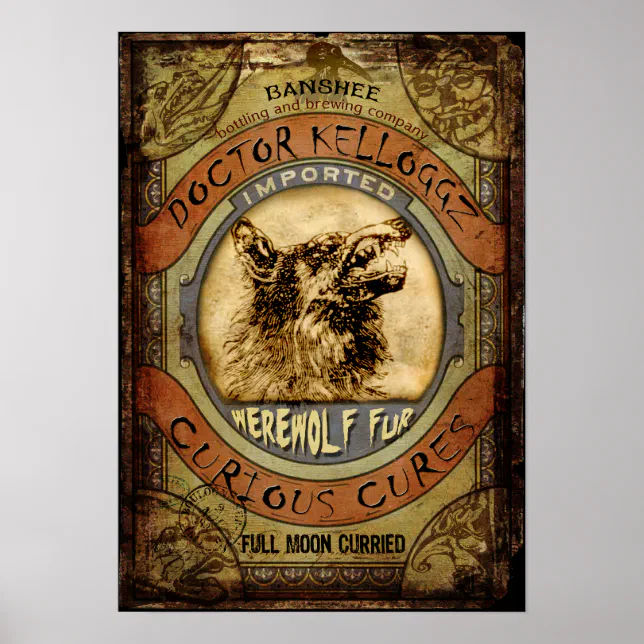 Werewolf Fur Poster | Zazzle