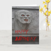Werewolf Horror Character Happy Birthday Card | Zazzle