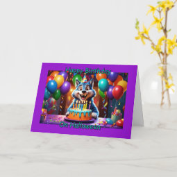 Werewolf Pup Happy Birthday on Halloween Card | Zazzle
