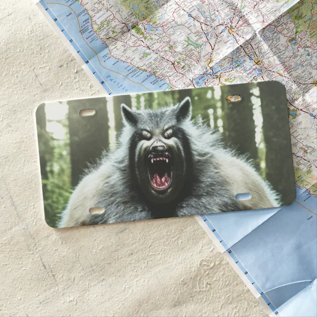 Werewolf Who Ate The Whole Village license plate | Zazzle