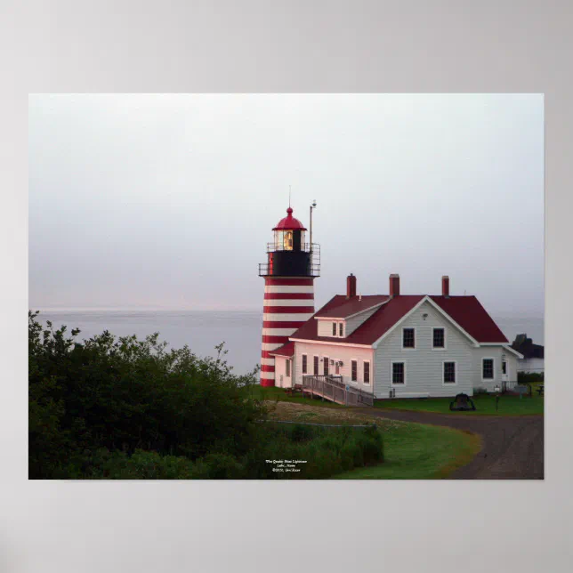 West Quoddy Head Lighthouse Poster | Zazzle