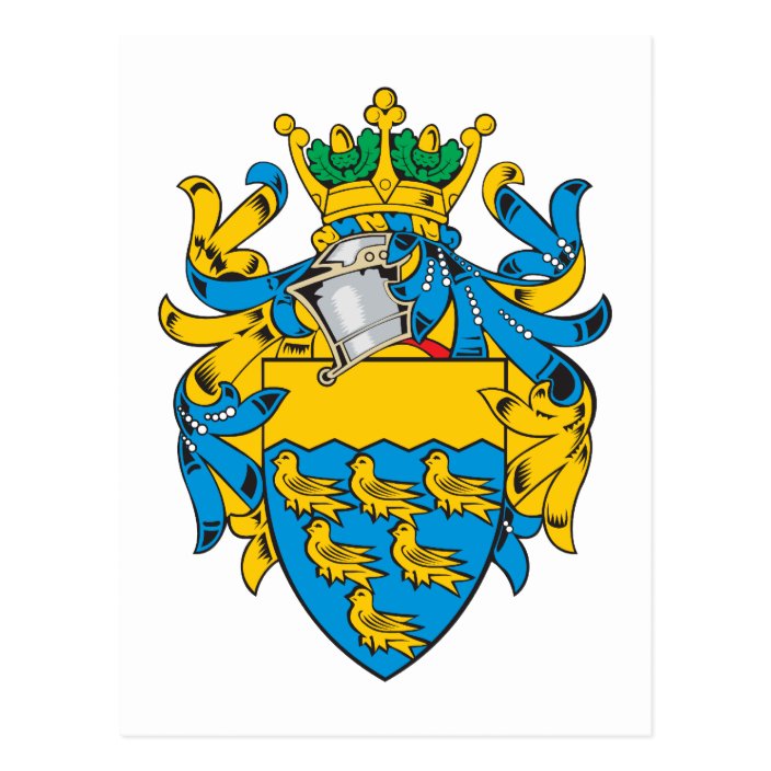 West Sussex Coat Of Arms Postcard