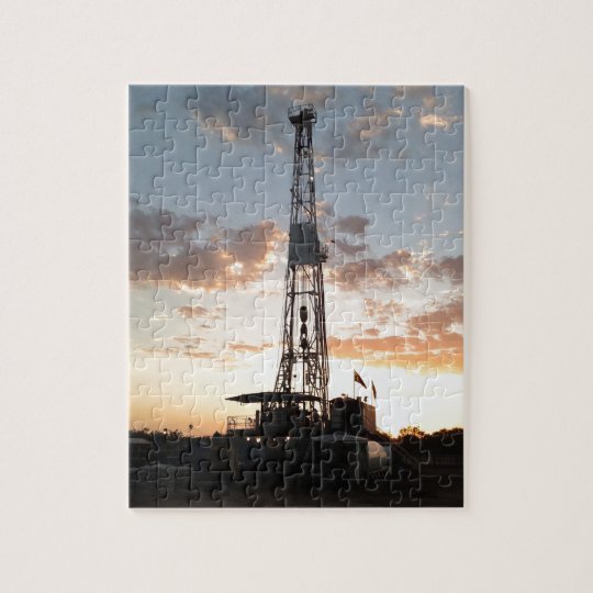 West Texas Drilling Rig Jigsaw Puzzle | Zazzle