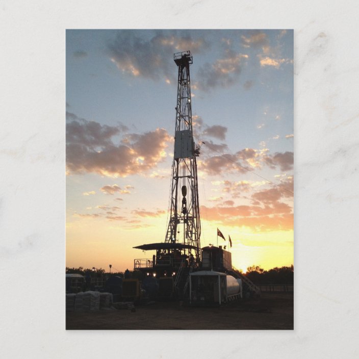 West Texas Drilling Rig Postcard | Zazzle.com