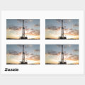 West Texas Drilling Rig Rectangular Sticker | Zazzle