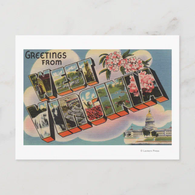 West Virginia (Capital Building) Postcard | Zazzle