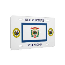 West Virginia Custom Front License Plate | Zazzle