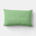 West Virginia home state map personalized family Lumbar Pillow | Zazzle