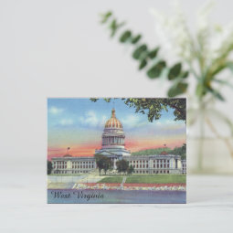 West Virginia State Capitol Postcard | Zazzle