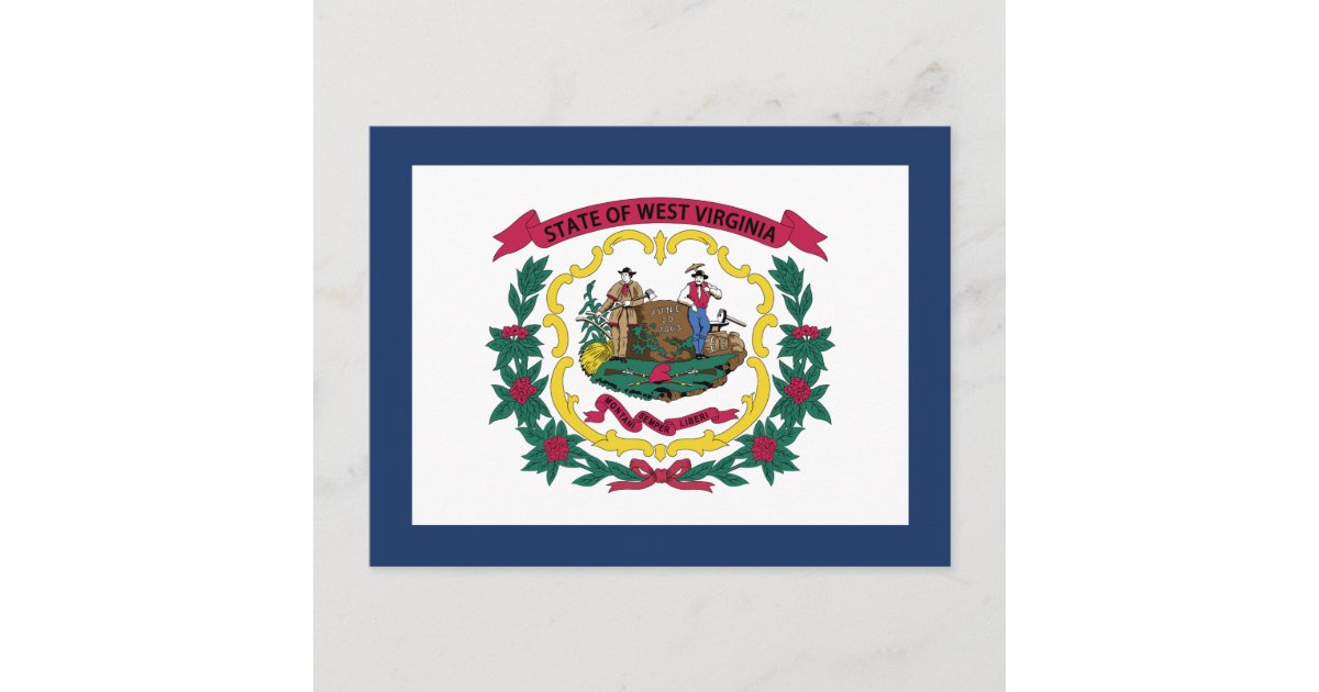 West Virginia State Flag Postcard | Zazzle