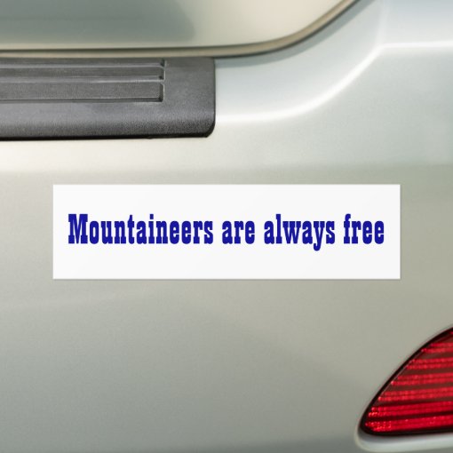 West Virginia State Motto Bumper Sticker | Zazzle