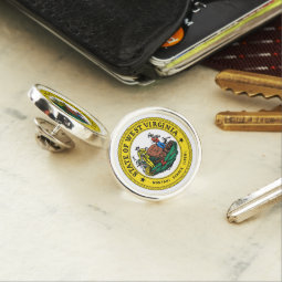 West Virginia State Seal - Lapel Pin | Zazzle