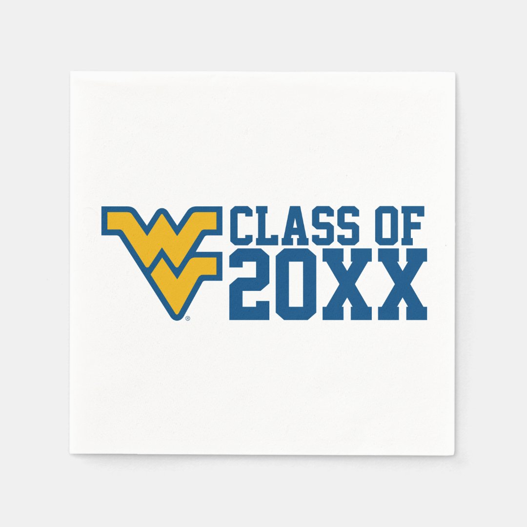 West Virginia University Alumni Class Year Napkins | Zazzle