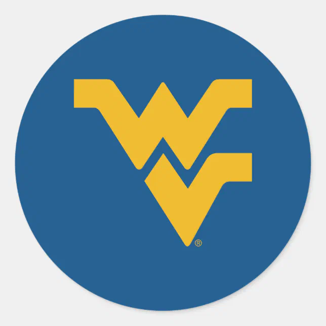 West Virginia University Classic Round Sticker | Zazzle