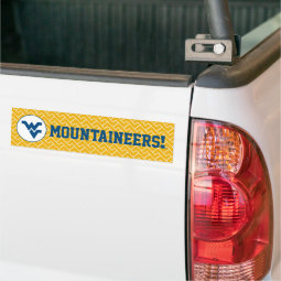 West Virginia University Flying WV Bumper Sticker | Zazzle
