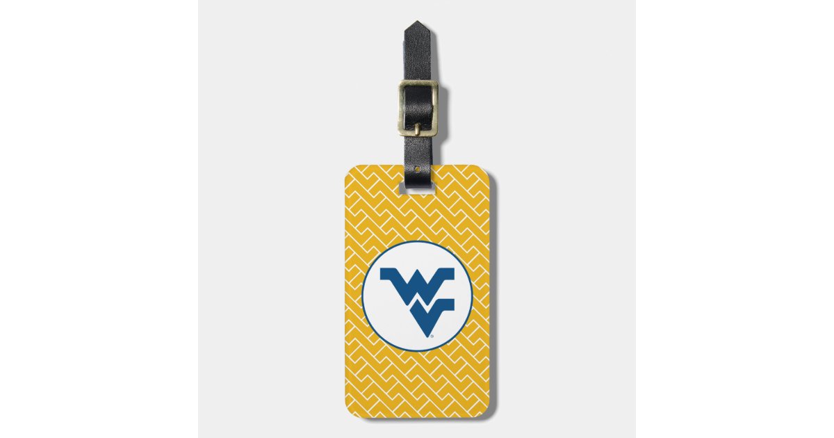 West Virginia University Flying WV Luggage Tag | Zazzle