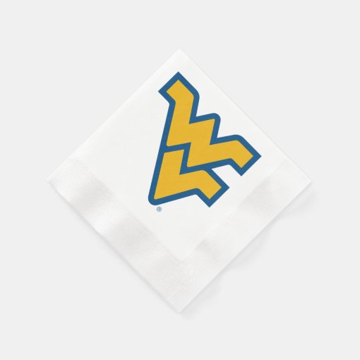West Virginia University Flying WV Paper Napkins | Zazzle