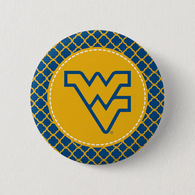 West Virginia University Flying WV Pinback Button | Zazzle